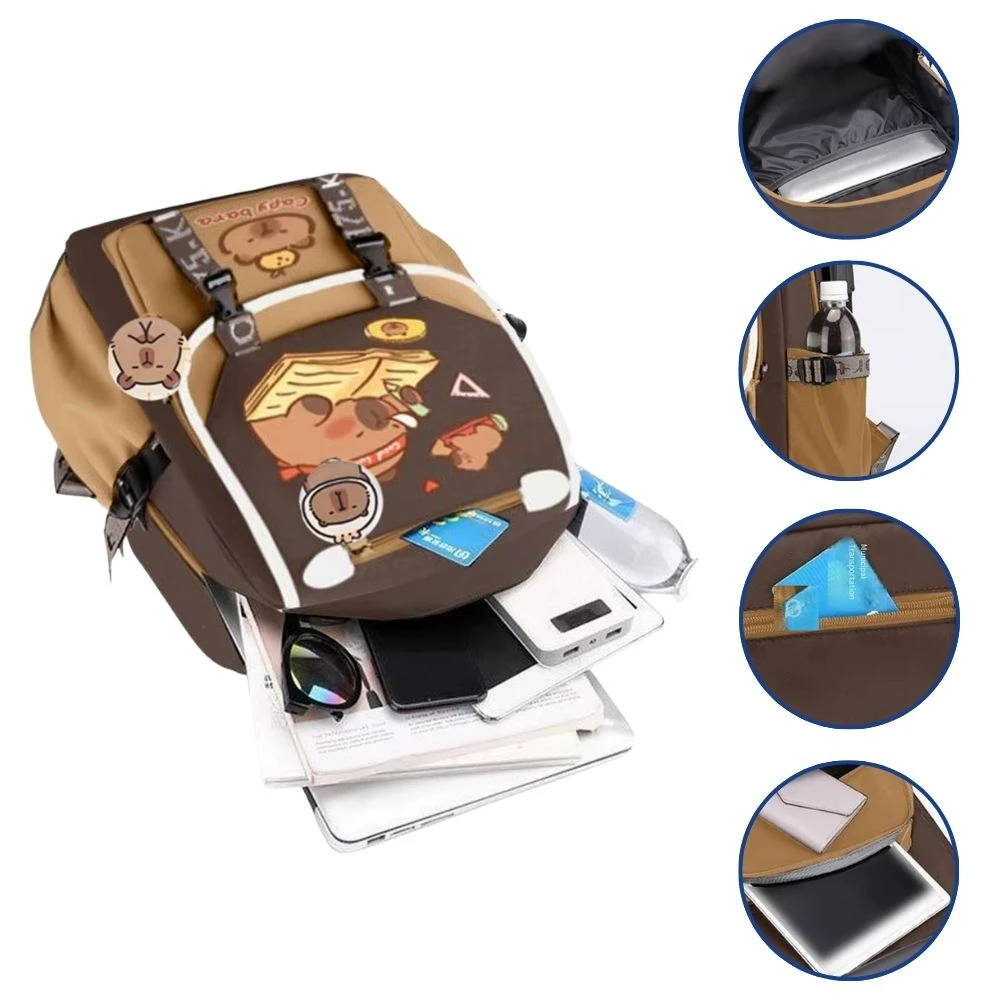 Sac à Dos Fille Capybara┃Ergonomique, Léger, Imperméable┃École Primaire ...