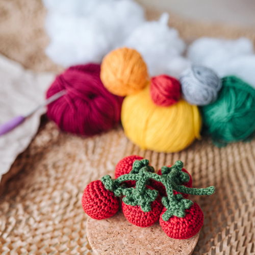 Easy CHERRY TOMATOES Crochet Pattern PDF - Crochet Food Pattern ...