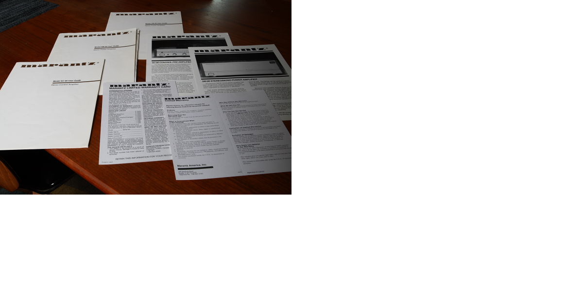 Marantz SC-80 preamp and two SM-80 amps th... For Sale | Audiogon