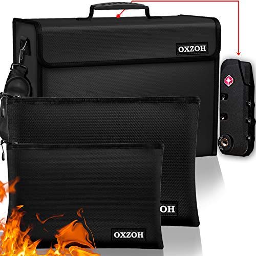 Oxzoh Fireproof Bag with Lock vs ENGPOW File StorageFireproof Document ... Oxzoh Fireproof Bag with Lock vs ENGPOW File StorageFireproof Document ...