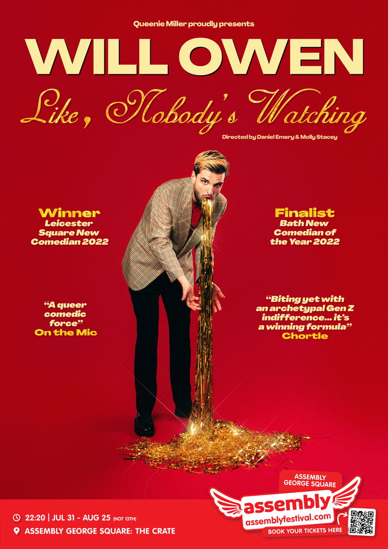 Will Owen: Like, Nobody's Watching - Comedy Poster Awards 2024