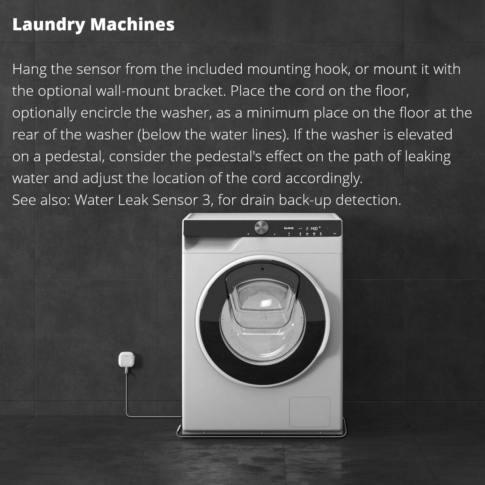 Gallery: Laundry Machine leak sensors – YoLink