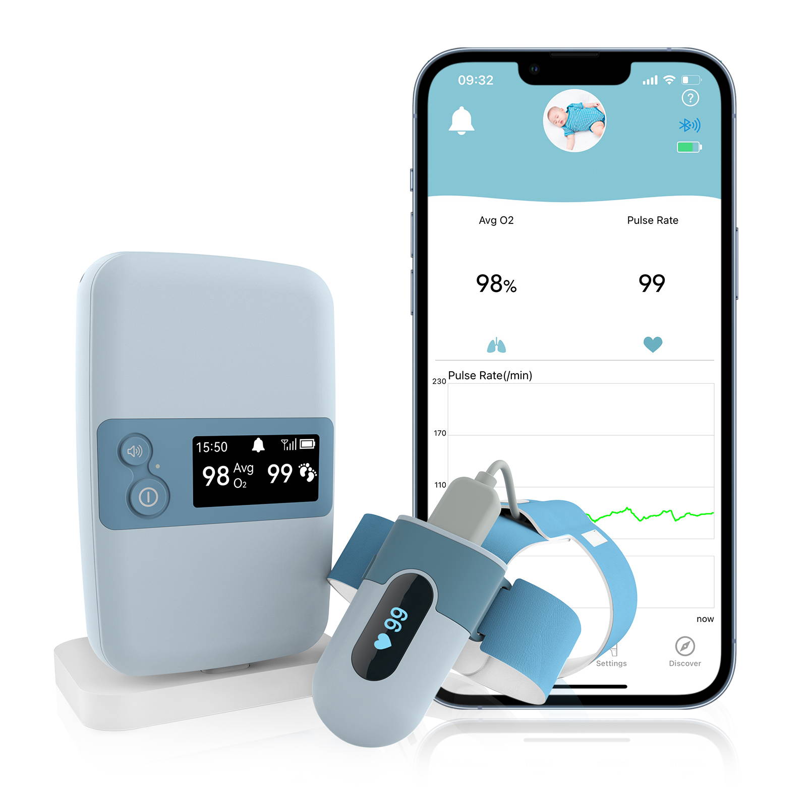 Babytone Accurate Infant Oximeter for Home Use