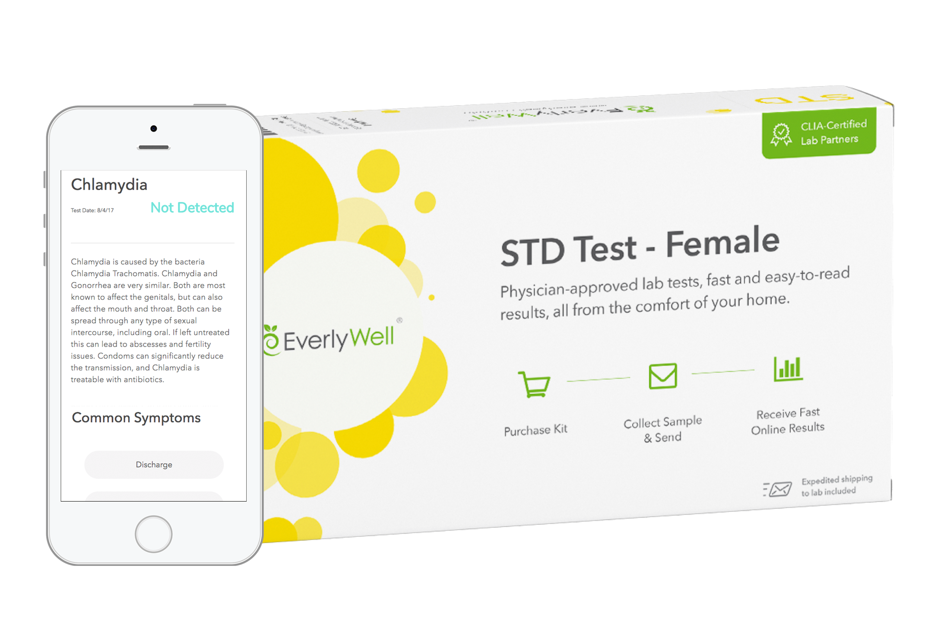 Sti Test Kit At Home For Women Complete Home STD Self-Test Kit Package ...