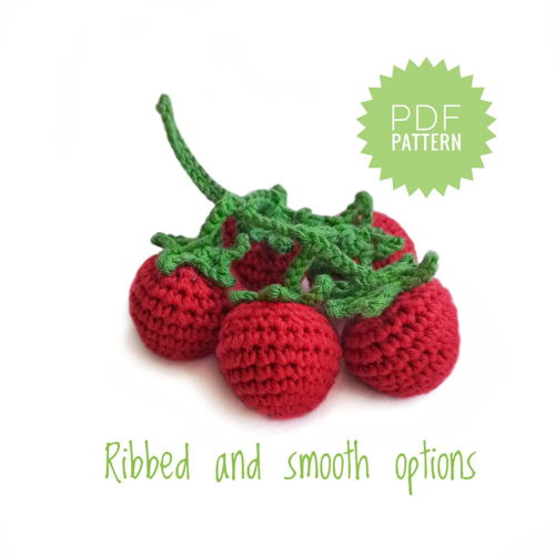 Easy CHERRY TOMATOES Crochet Pattern PDF - Crochet Food Pattern ...