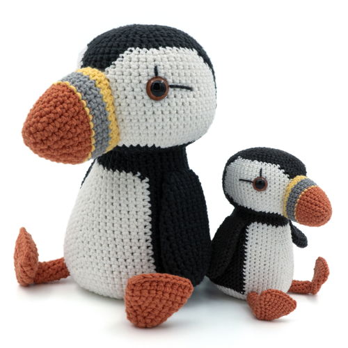 Amigurumi Puffin Bird