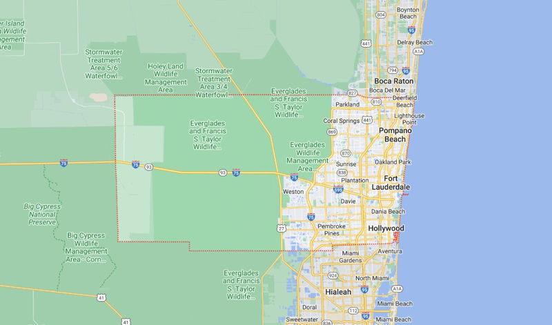 Broward county map