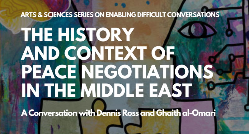 Enabling Difficult Conversations: Dennis Ross and Ghaith al-Omari on ... Enabling Difficult Conversations: Dennis Ross and Ghaith al-Omari on ...