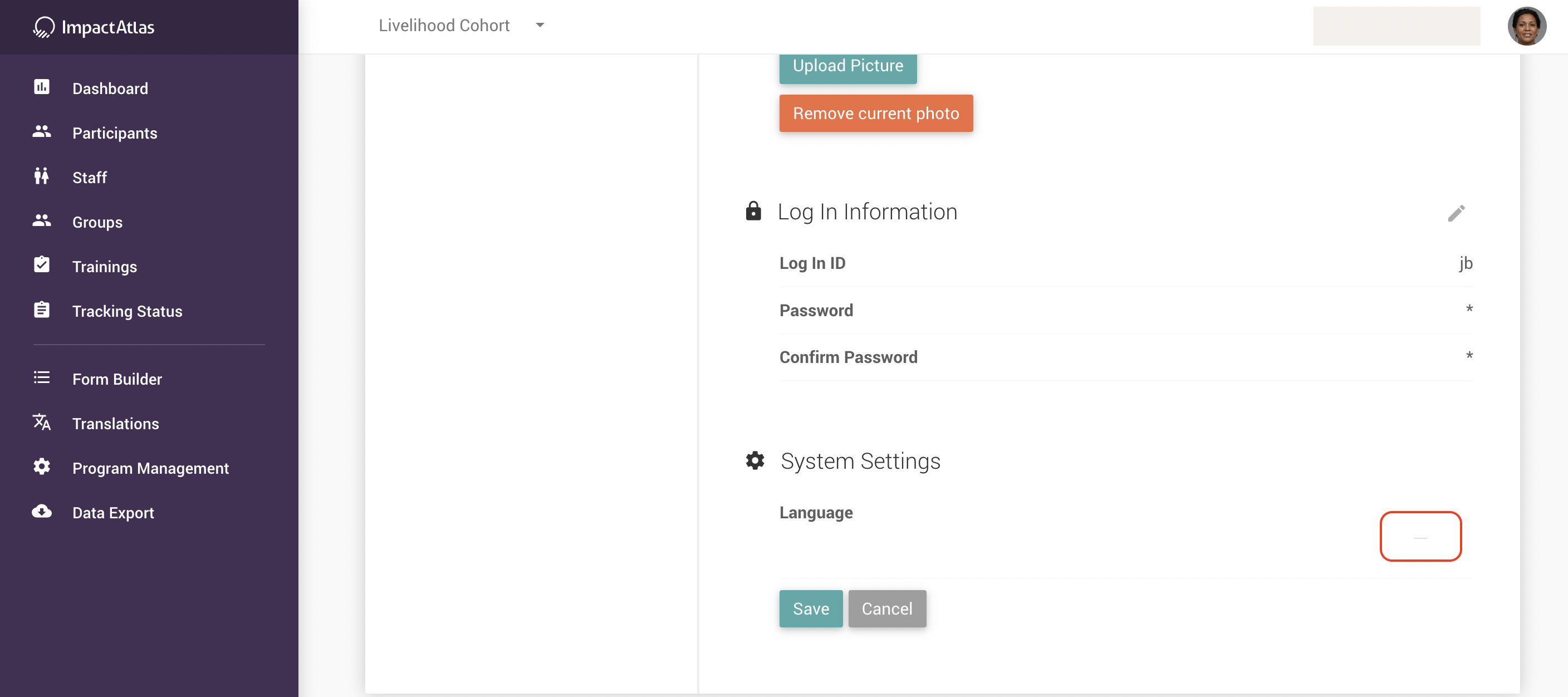 How to change system language