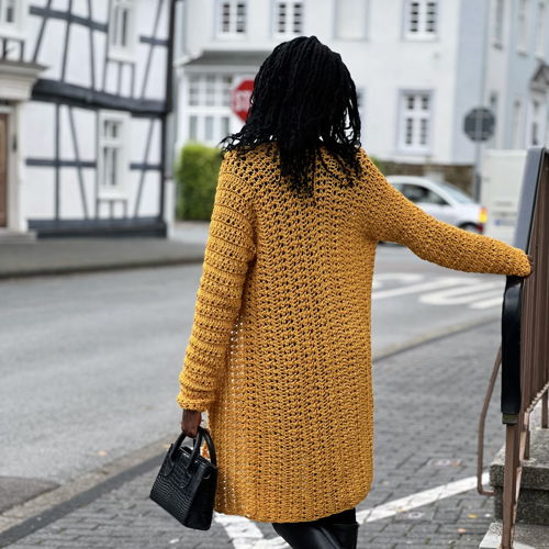 Easy Crochet Lightweight Cardigan Made From 2 Panels (Beginner Friendly)