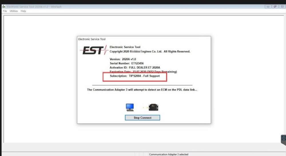 Perkins EST 2020a Electronic Service Tool Diagnosis Software Full ...