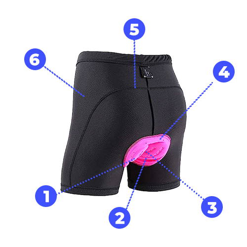 Women's Gel Padded Motorcycle Shorts - Winx Wheels – winxwheels