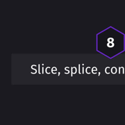 Slice, splice, concat, reverse — Шаг 1 — Stepik