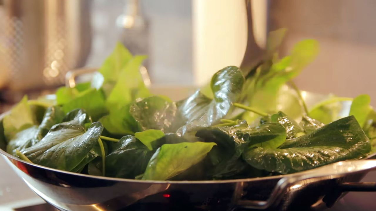 how to prepare sweet potato leaves