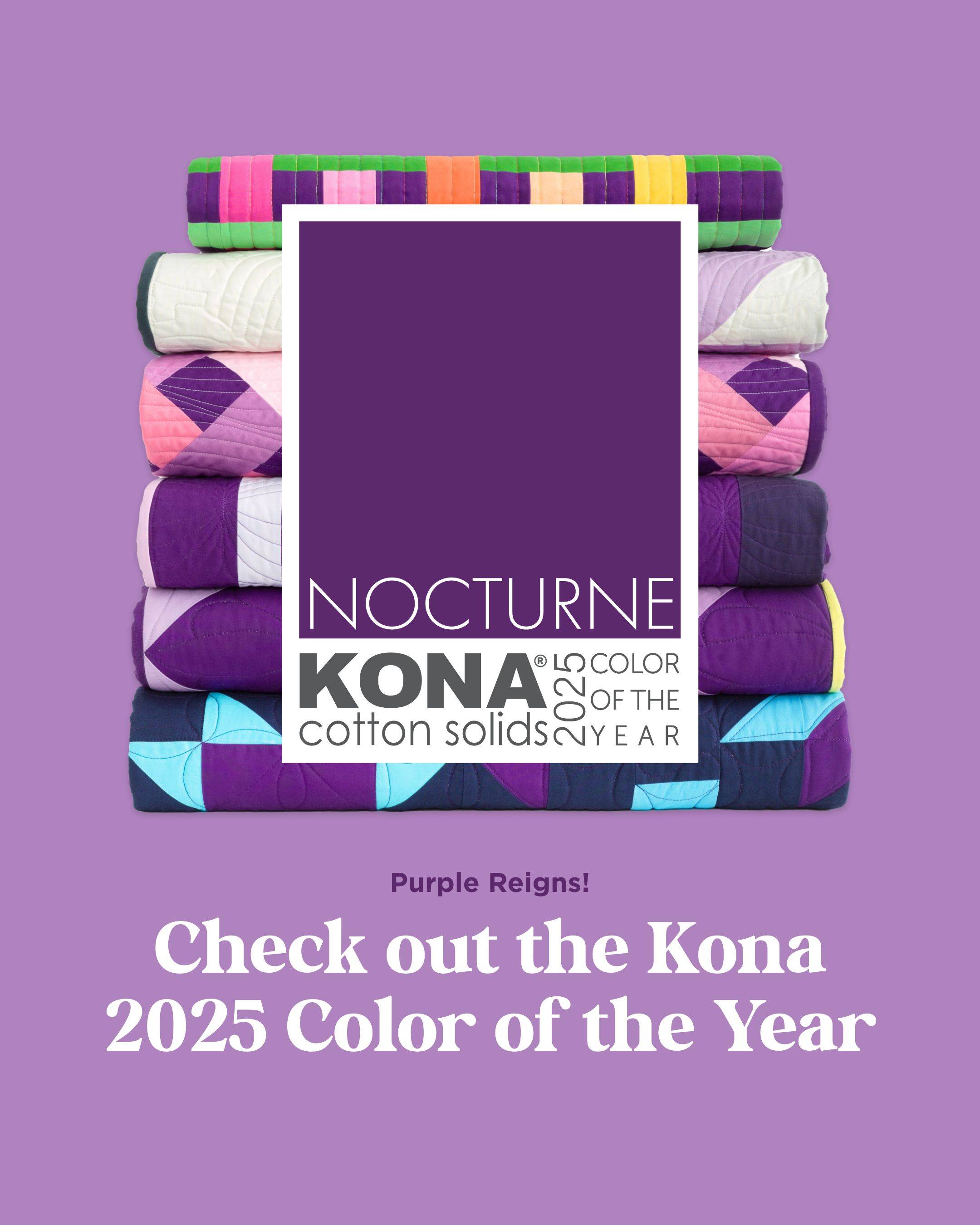 2025 Kona Color of the Year from Robert Kaufman Fabrics