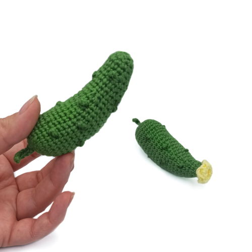 Easy CUCUMBER Crochet Pattern PDF Crochet Play Food Amigurumi Food ...