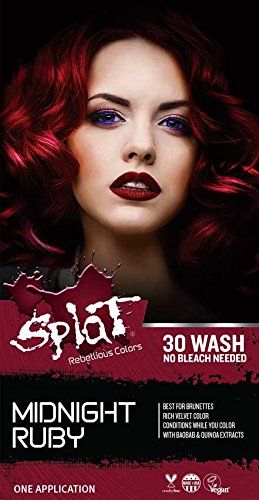 Splat Midnight Ruby vs Schwarzkopf Simply Color Permanent Hair Color ...