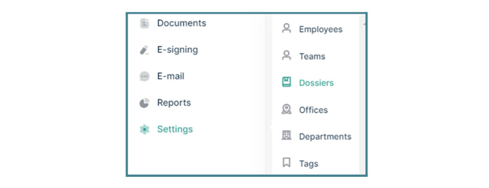 Customizing dossier types and dossiers | Contractify Support's ...