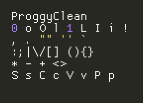 Proggy Clean Review - Slant