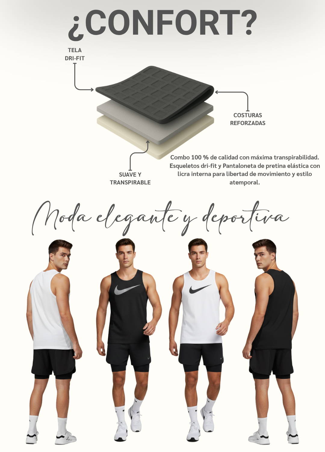 Landing 2 esque + pant licra + medias LOGO GRANDE NK – Crayata ...