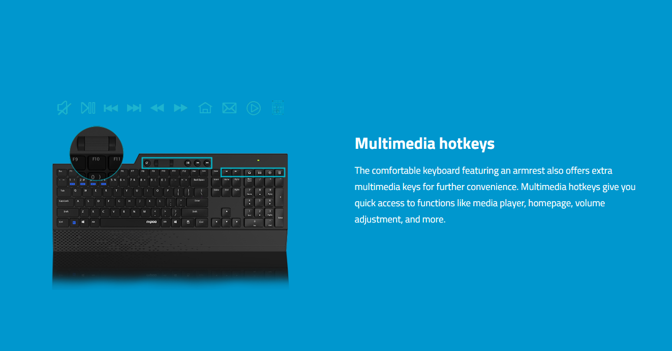 Rapoo 8200T Multimode Wireless Combo - Incredible