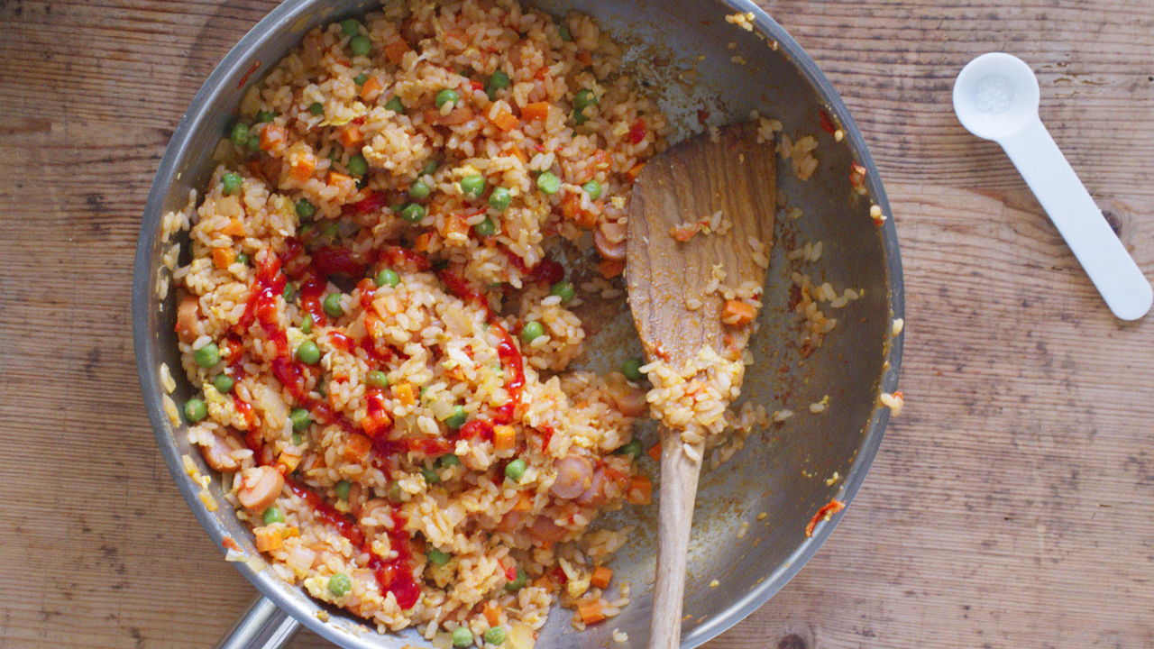 how to cook fried tomato rice