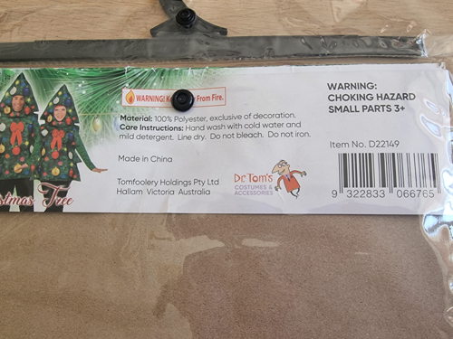 Christmas Tree Adults Costume - A$11.00 | CostumeBox Encore