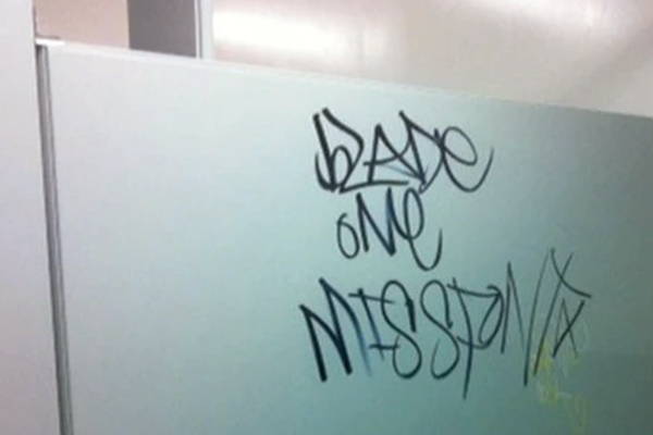How to Remove Graffiti Tags from Plastic Bathroom Partitions and ...