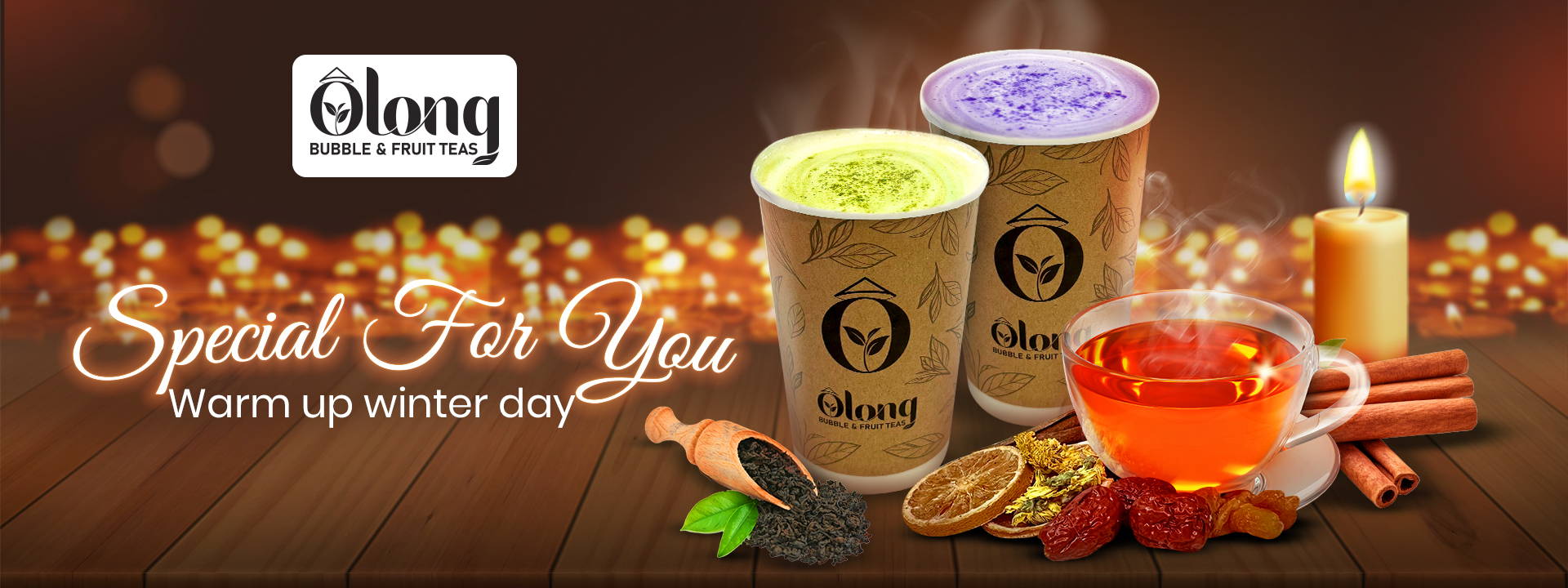 Ôlong Bubble and Fruit Tea