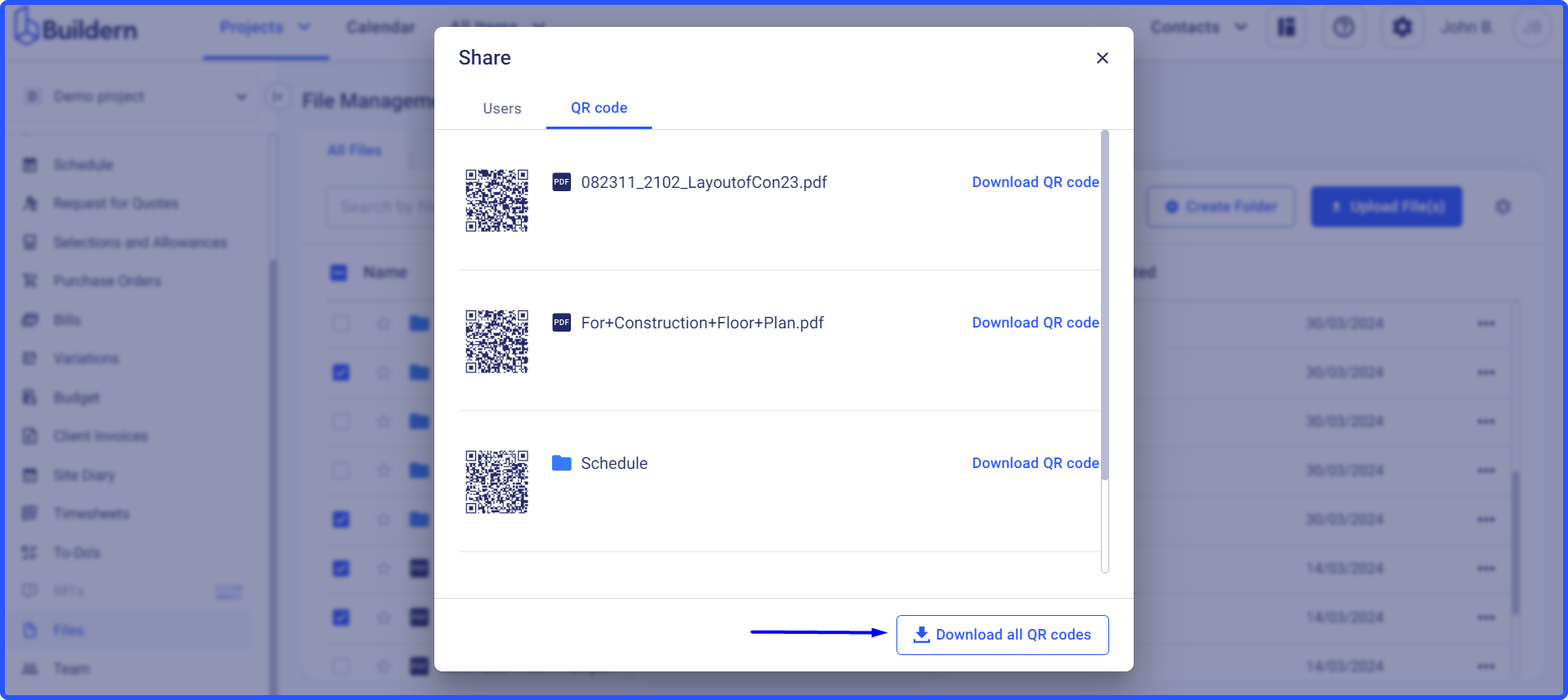 How to Generate QR codes for the Files and Folders?