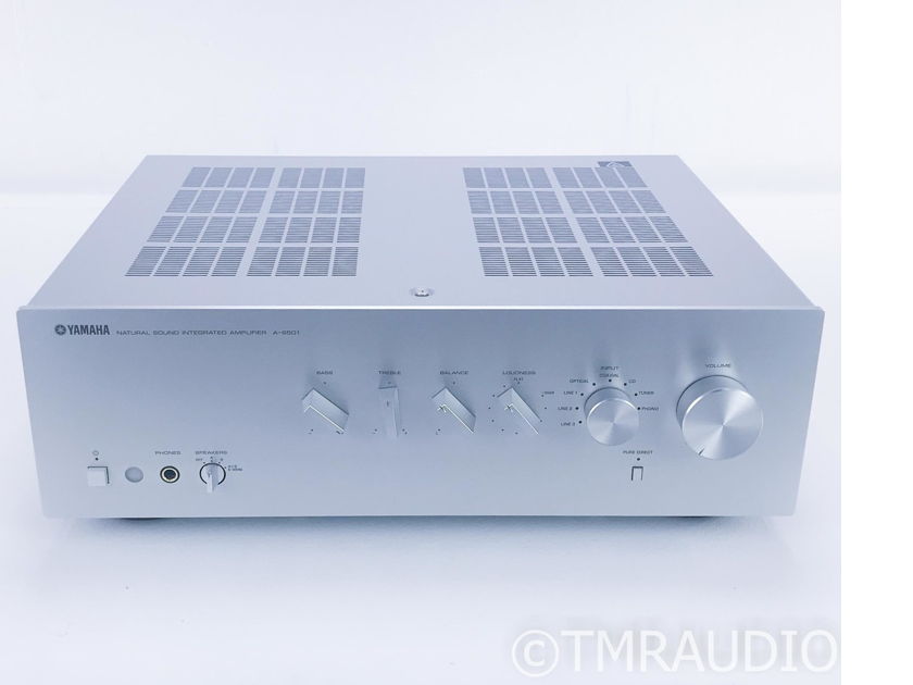 Yamaha A-S501 Stereo Integrated Amplifier AS501; Remote; MM Phono ...