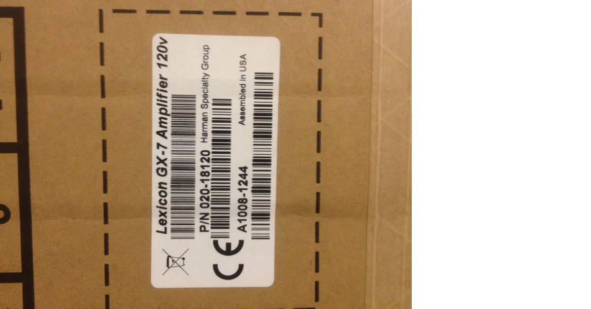 Lexicon GX7 Amplifier For Sale | Audiogon