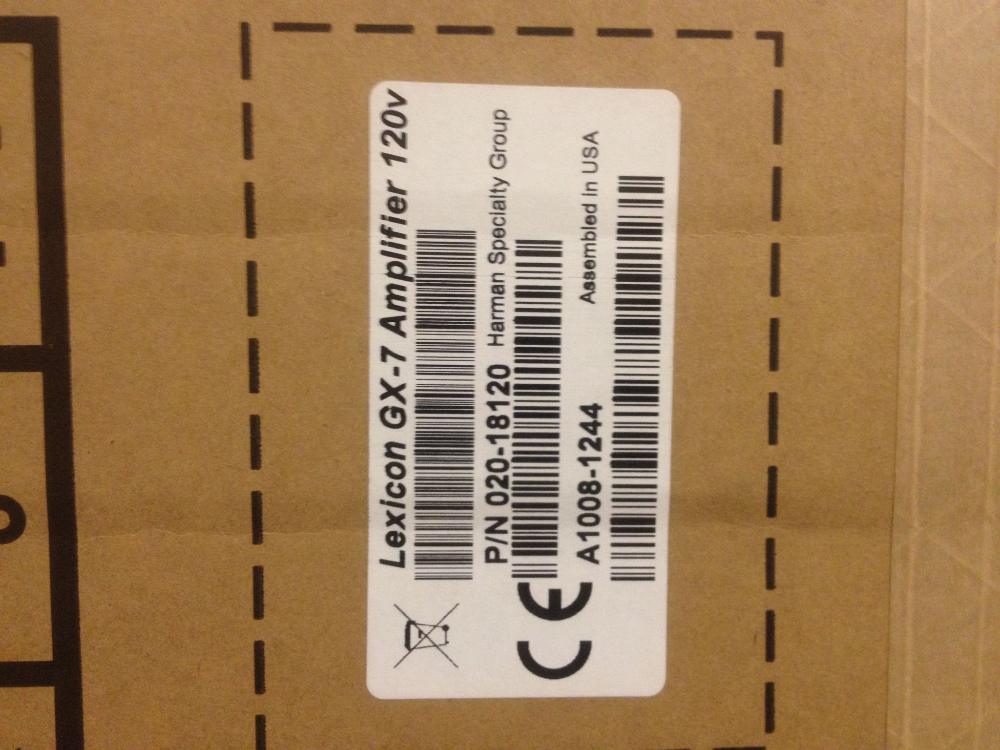 Lexicon GX7 Amplifier For Sale | Audiogon