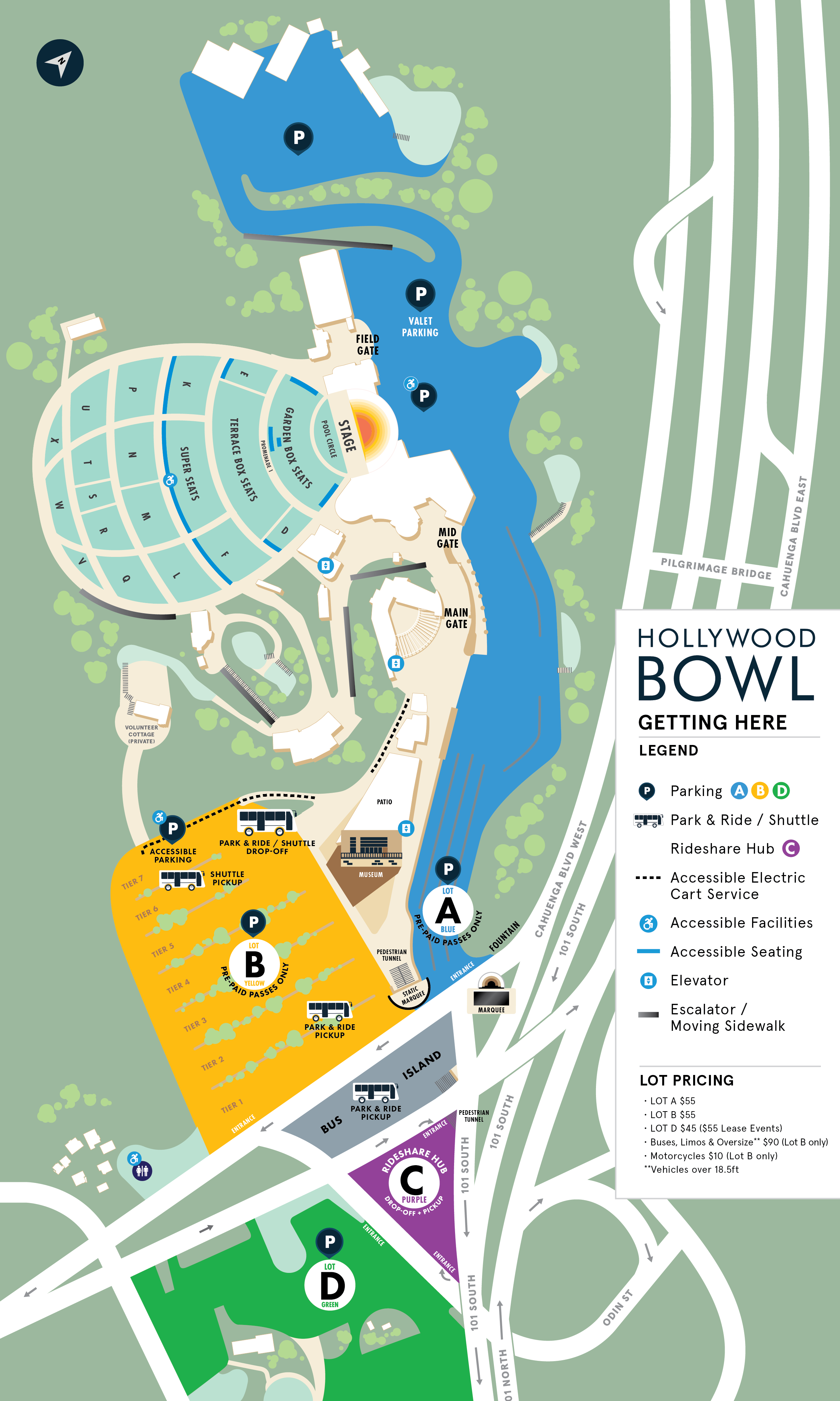 Grounds Map | Hollywood Bowl
