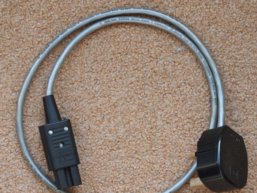 AUDIO NOTE UK SOGON 72 Strand Pure Silver 1.0m Mains Power Cord | AC ...