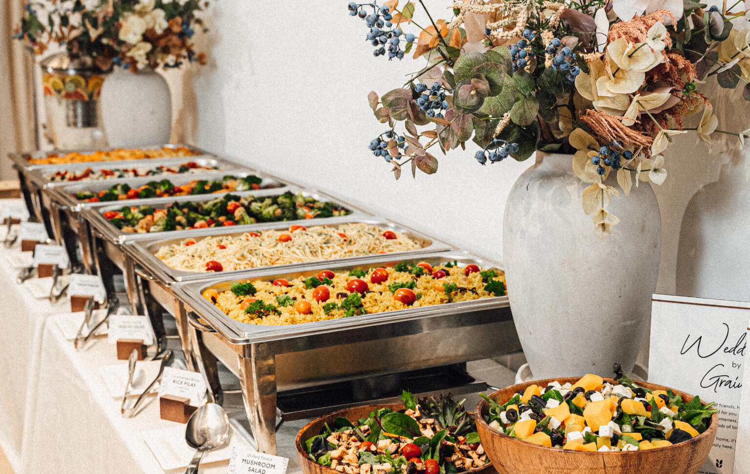 Bespoke Wedding Buffet Catering Singapore | Weddings by Grain