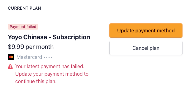 How to Update Your Payment Method