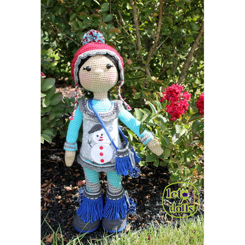 Hanna Large Crochet Doll Pattern, Amigurumi, 21"/ 53 cm Tall
