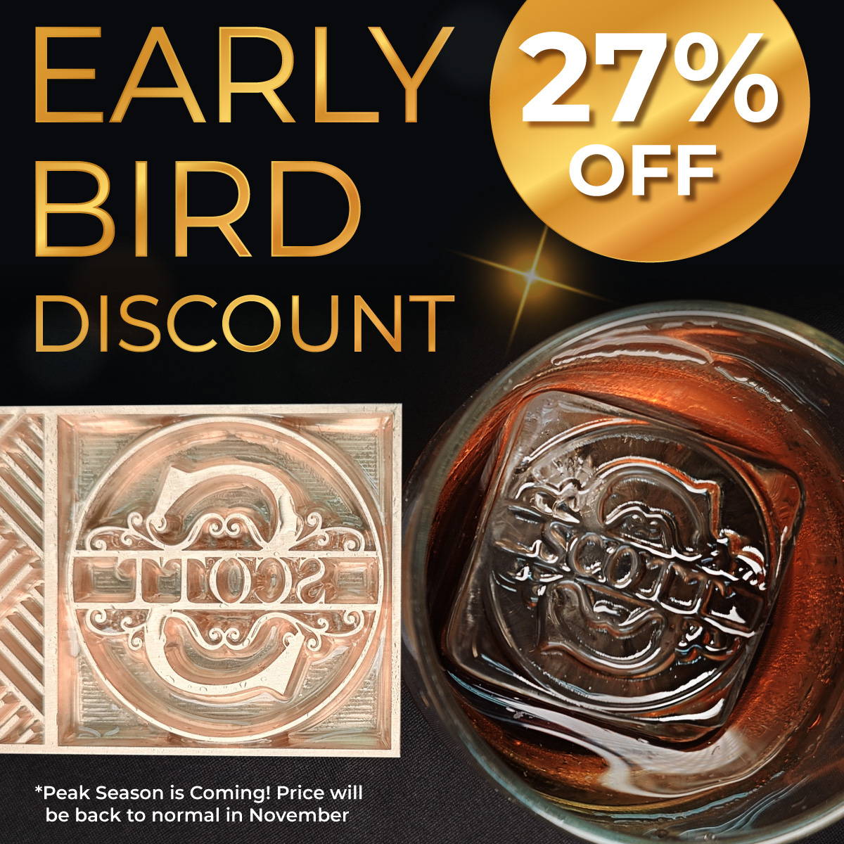 NameSculpt: Customized Brass Ice Plate – StampMold