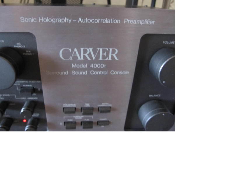 Carver 4000T Preamplifier For Sale | Audiogon