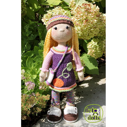 Gabi Large Crochet Doll Pattern, Amigurumi, 21"/ 53 cm Tall