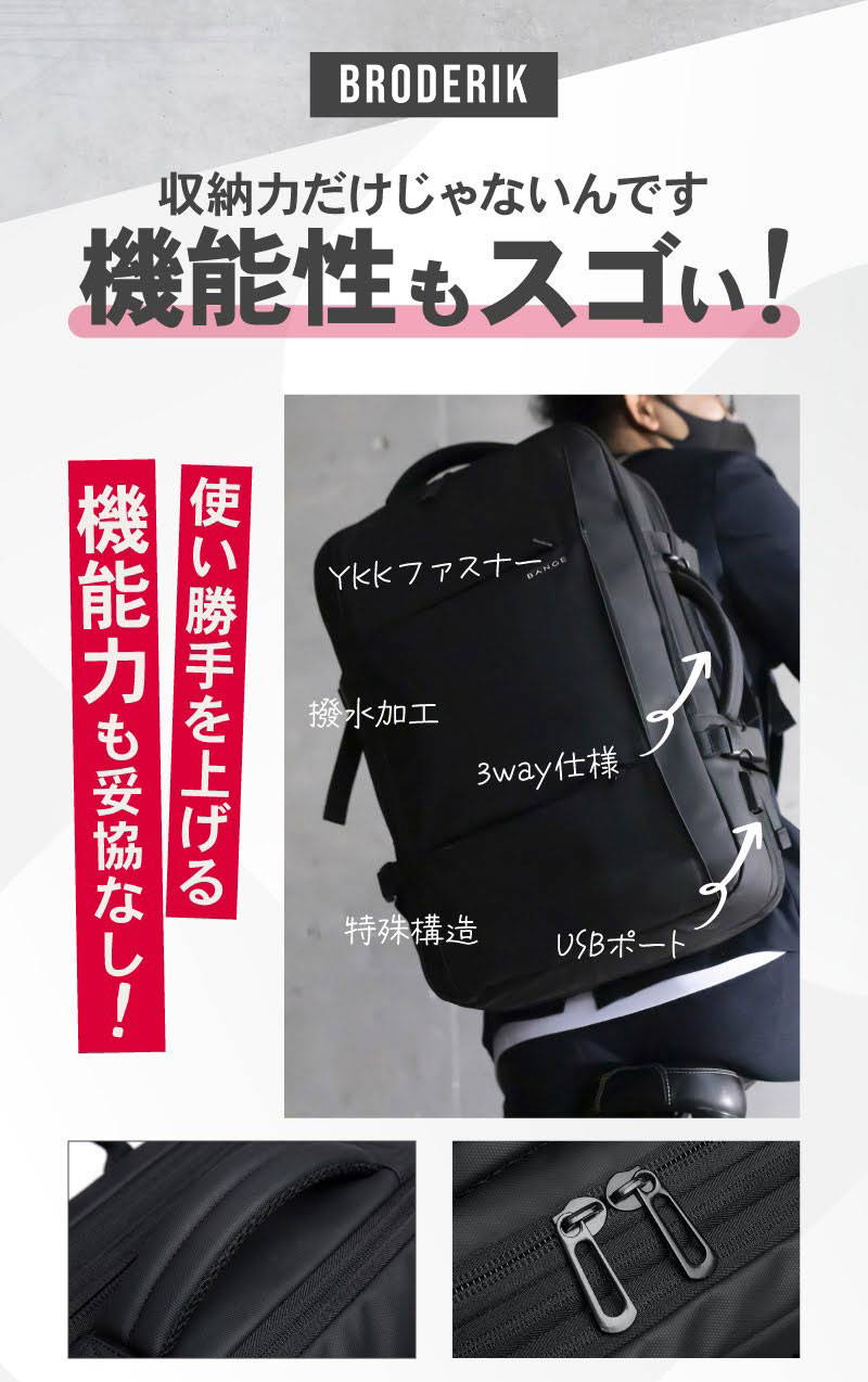 BERLIN BACKPACK - バーリン拡張式リュックサック - Broderik