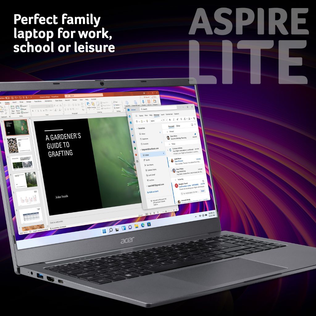 Acer Aspire Lite 15 Intel® Celeron® N4500 8GB RAM 256GB SSD Laptop ...