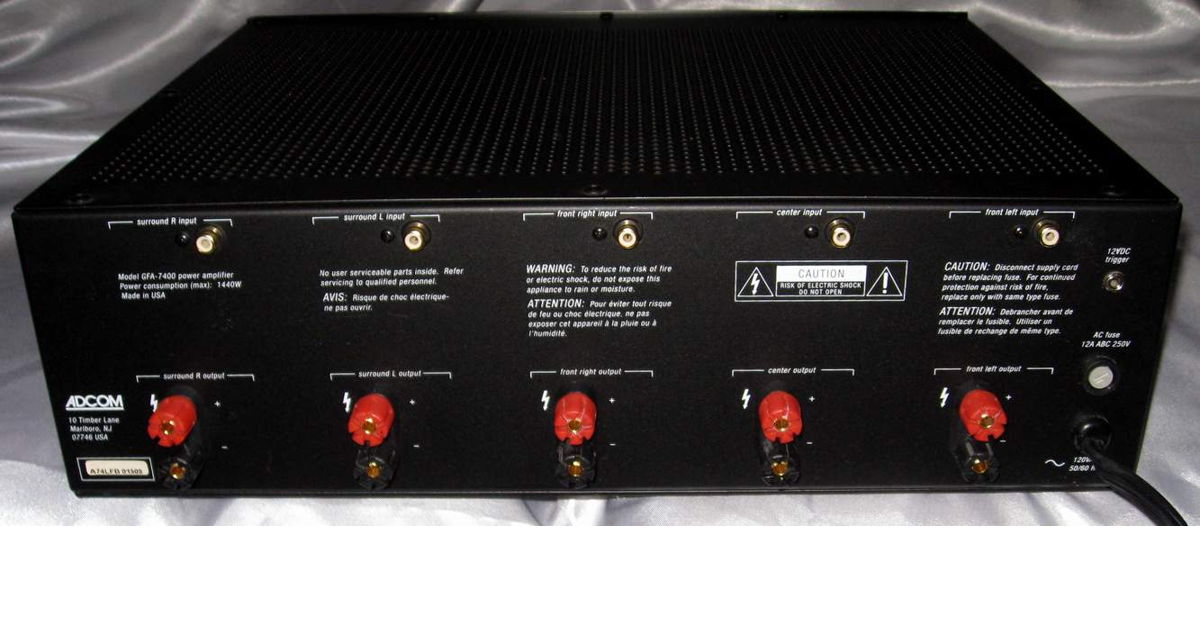 Adcom GFA-7400 5 channel power amplifier For Sale | Audiogon