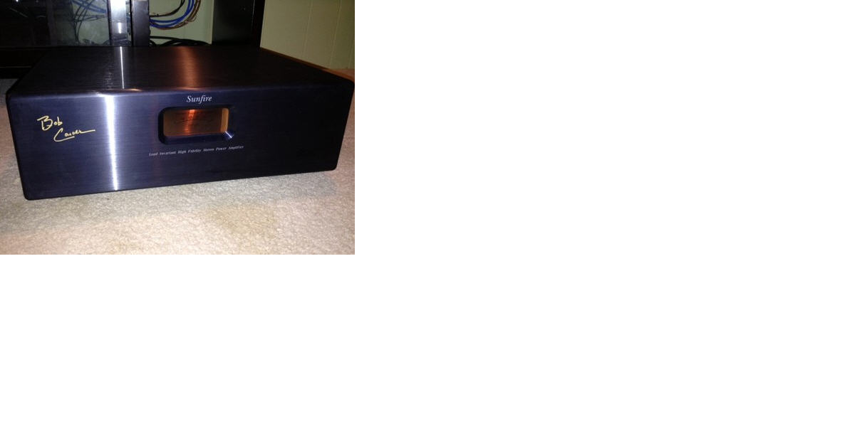 Sunfire Signature Amp 600x2 For Sale | Audiogon