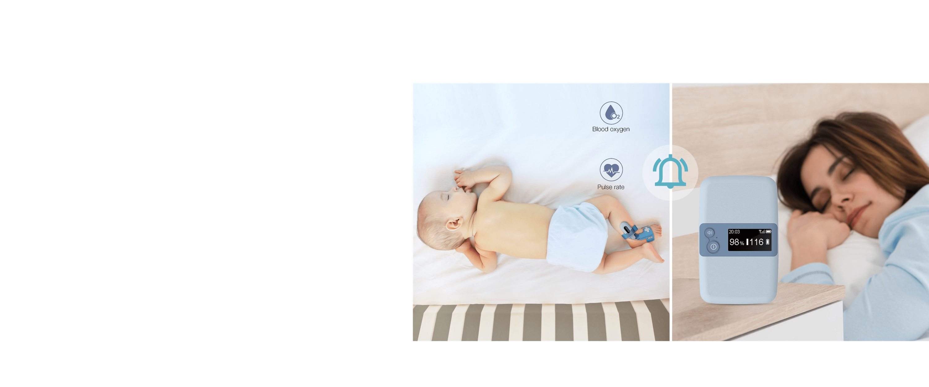 Wellue BabyO2 S2 Baby Oxygen Monitor. Tracking oxygen level for baby ...