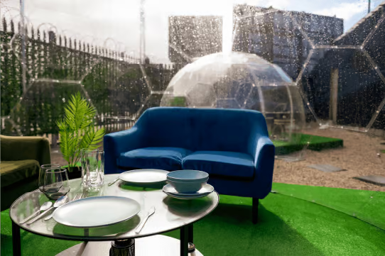 GeoDomeX Clear DIY Self Build Outdoor Geodesic Dome Room Garden Igloo ...