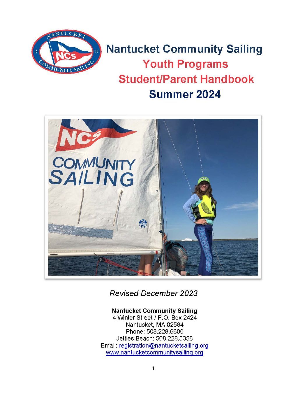 Nantucket Community Sailing - Sailing Classes - Class Descriptions