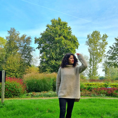 Coaty Sweater. Trendy Alpine Stitch Crochet Sweater Pattern | Cozy ...