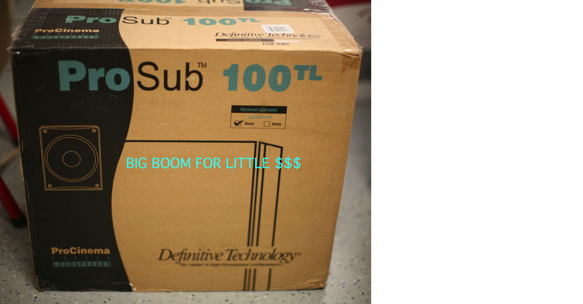 DEFINITIVE TECHNOLOGY PROSUB 100 SUPERB HI... For Sale | Audiogon